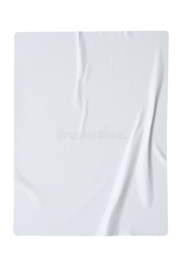 Blank Paper Sticker Label Texture Isolated on White Background Stock ...