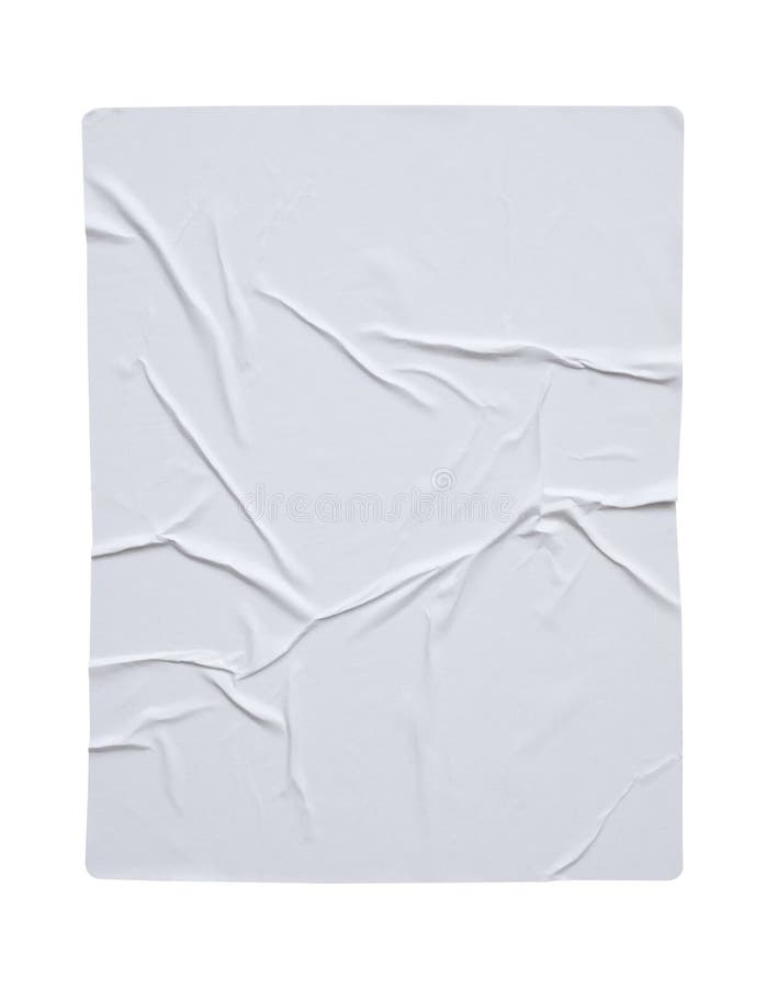 Blank Paper Sticker Label Texture Isolated on White Background Stock ...