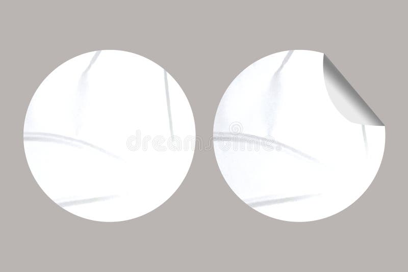 Blank Paper Sticker Texture Set Stock Image - Image of commercial ...
