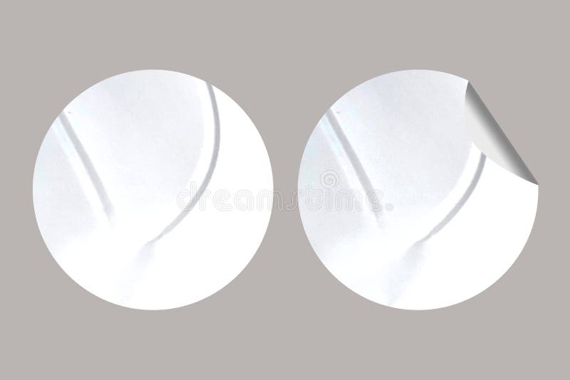 Blank Paper Sticker Texture Set Stock Photo - Image of clothing, flyer ...