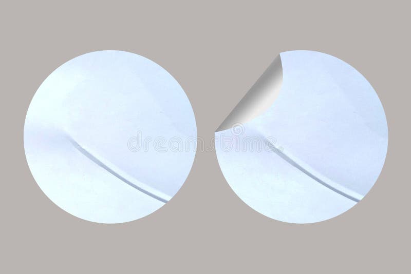 Blank Paper Sticker Texture Tag Template Setlabel Set Stock ...