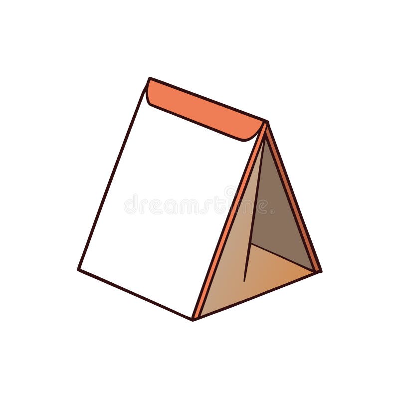 Blank Paper Table Tent Tabletent Isolated on White As Template for ...