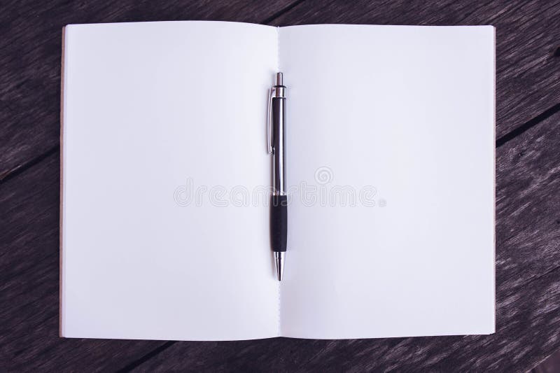 Blank Paper on the Table for Writing Notes Stock Photo - Image of ...