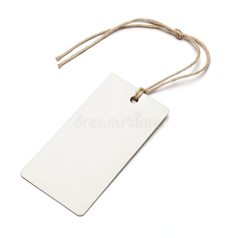 Blank Paper Tag with String Stock Illustration - Illustration of tags ...
