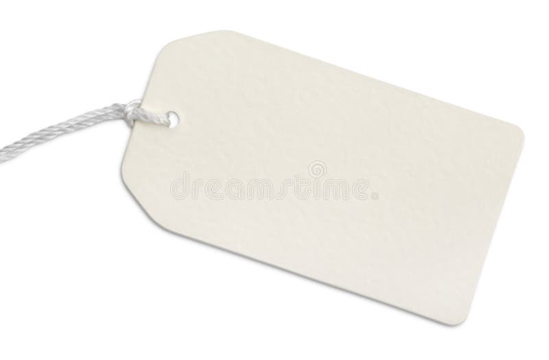 Blank paper tag stock photo. Image of notice, package - 36948382