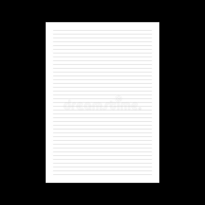 Editable Background White Notebook Paper Stock Illustrations – 1,455 ...