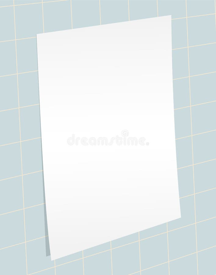 Blank Paper Template Vector Stock Vector - Illustration of card, poster ...