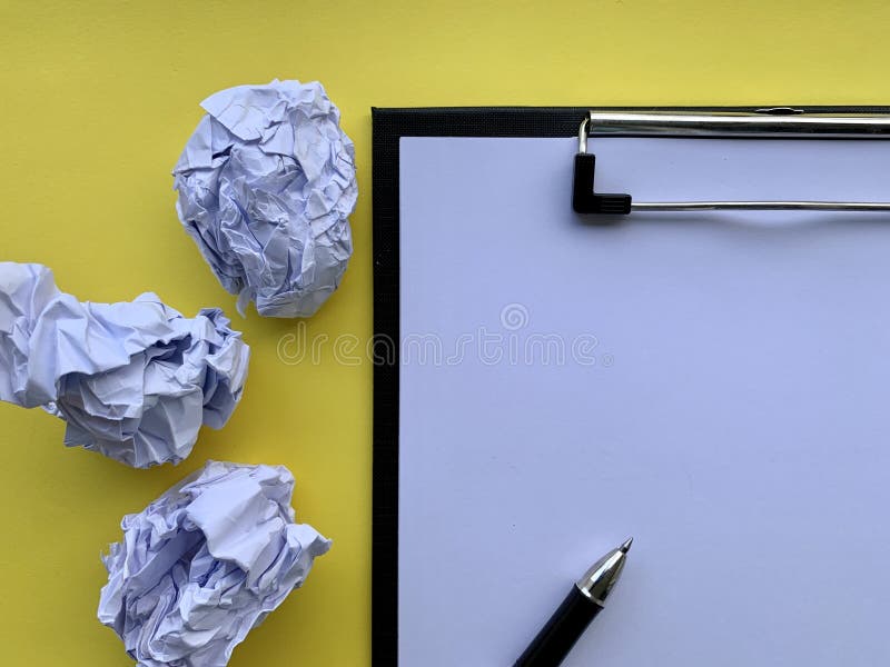 Blank Paper Waiting for Idea. Office Concept Stock Image - Image of ...