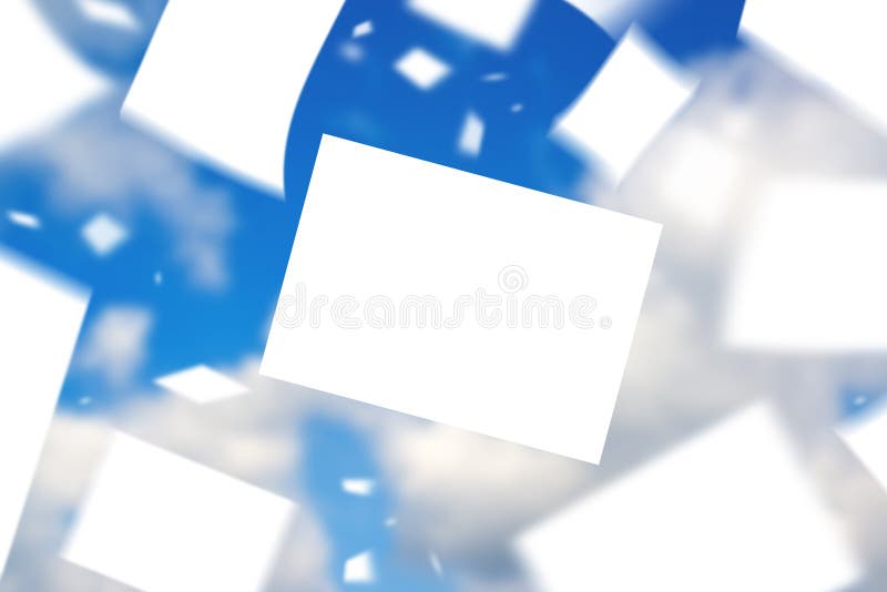 Blank Papers Floating in the Wind Stock Image - Image of mockup ...