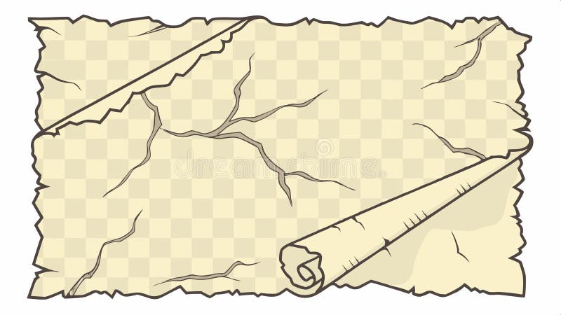 Blank Parchment Paper Scroll, Ancient Writing Surface Vector Design ...