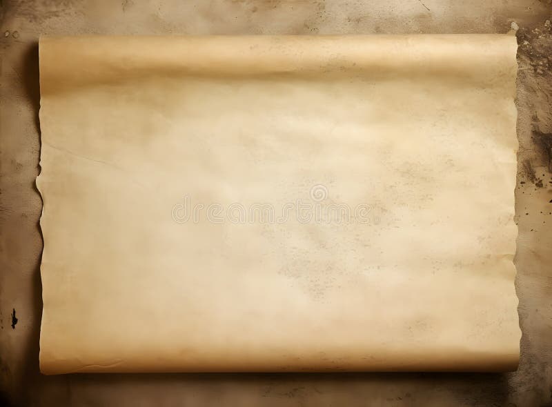 Aged Parchment Scroll Background for Text and Illustrations Stock ...