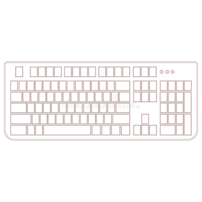Blank Keyboard Layout Stock Illustrations – 1,301 Blank Keyboard Layout ...
