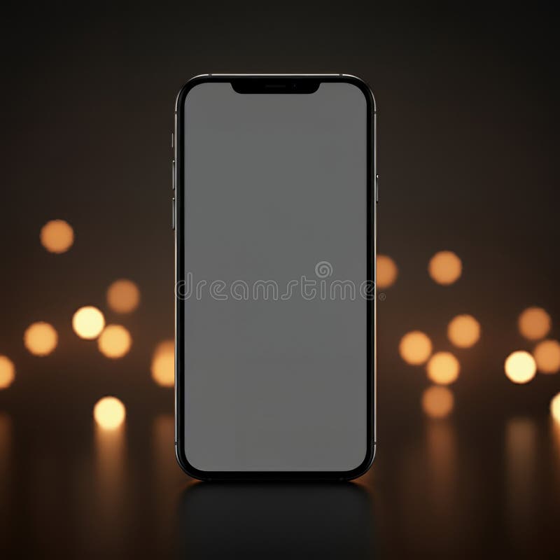 Blank Phone Mockup To Add Your Design Stock Illustration - Illustration ...