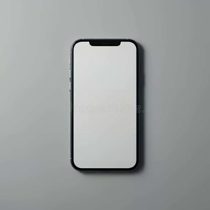 Blank Phone Mockup To Add Your Design Stock Illustration - Illustration ...