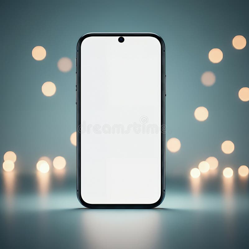 Blank Phone Mockup To Add Your Design Stock Illustration - Illustration ...