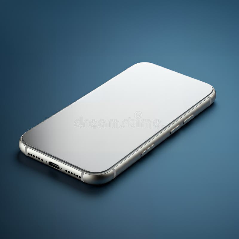 Blank Phone Mockup To Add Your Design Stock Illustration - Illustration ...