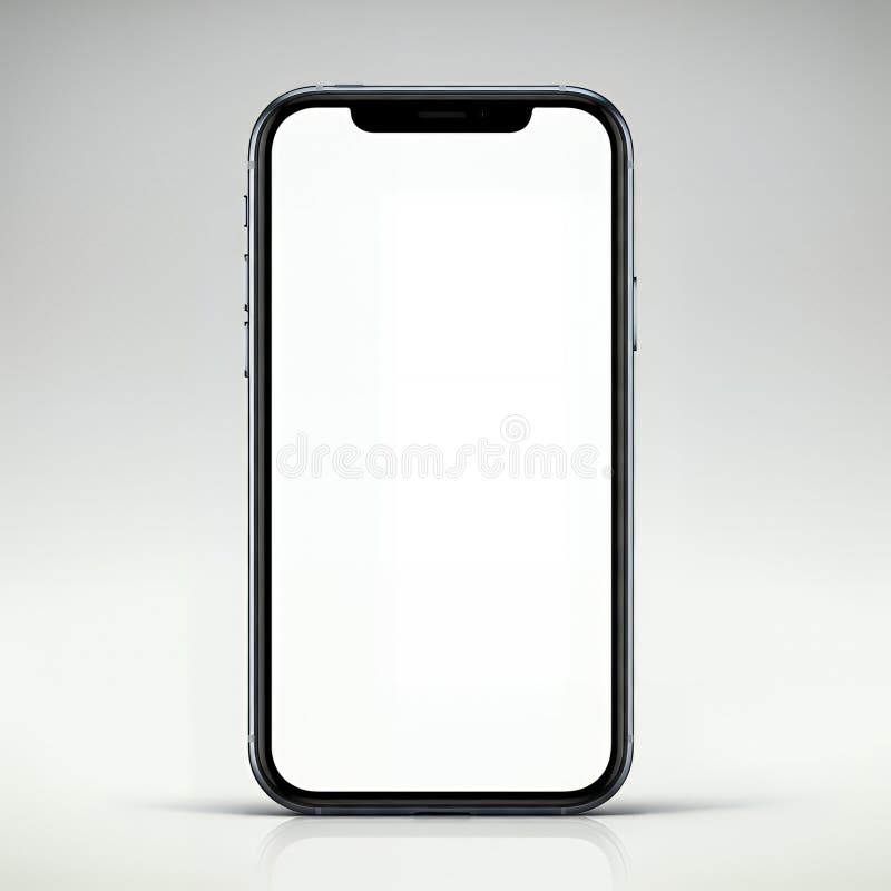 Blank Phone Mockup To Add Your Design Stock Illustration - Illustration ...