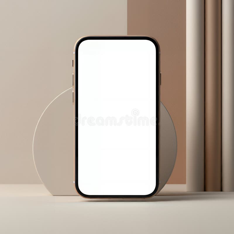 Blank Phone Mockup To Add Your Design Stock Illustration - Illustration ...