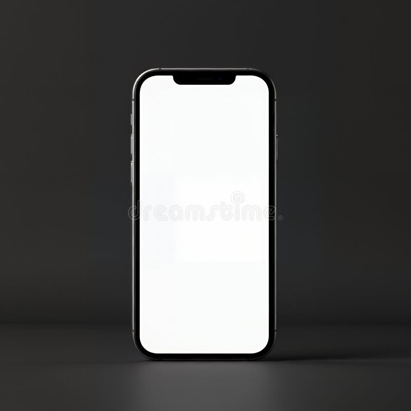 Blank Phone Mockup To Add Your Design Stock Illustration - Illustration ...