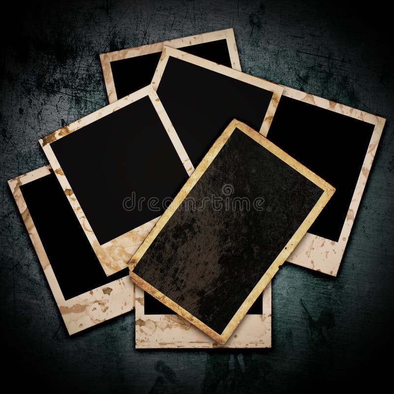 Two grunge photo frame stock photo. Image of album, design - 12494708