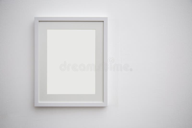 Blank photo frame stock photo. Image of show, white - 107482794