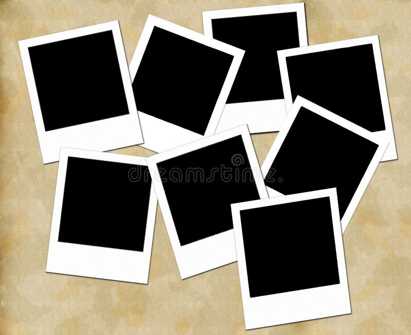 Blank Photo Frames on the Wall. Design for a Modern Interior. Vertical ...