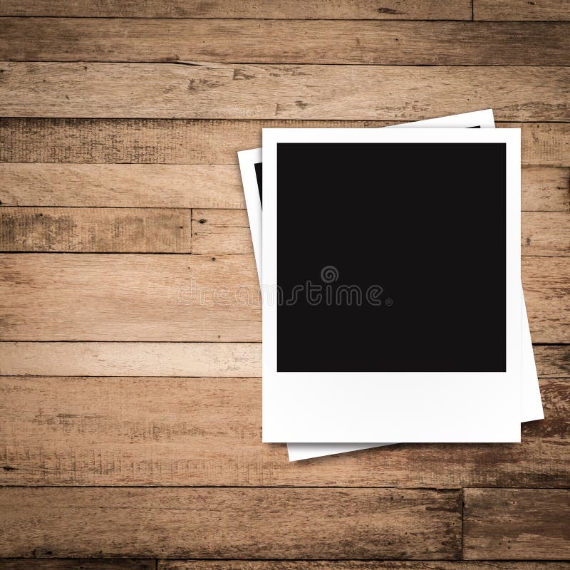 Blank Photo Frames and Free Space on Left Side Stock Image - Image of ...