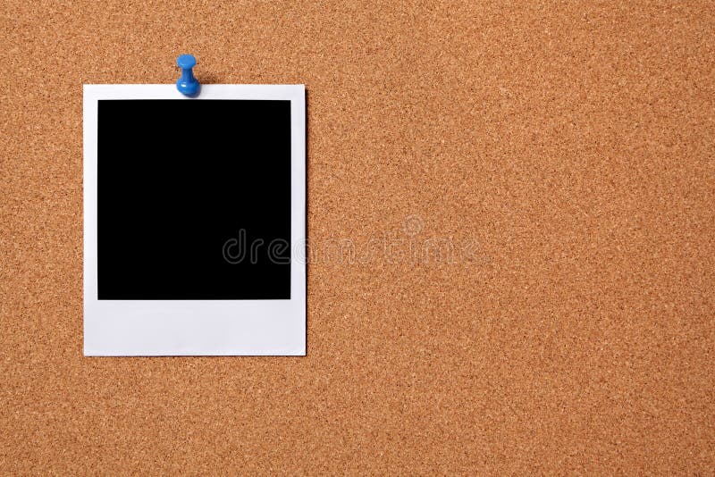 Polaroid Frame Photo Print Notice Board Copy Space Stock Photo - Image ...