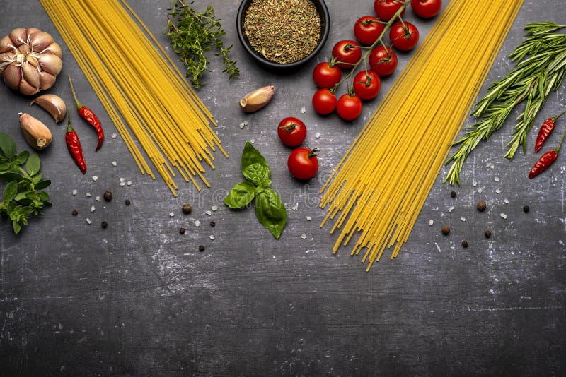 Blank Photography of Spaghetti and Tomato Stock Photo - Image of ...