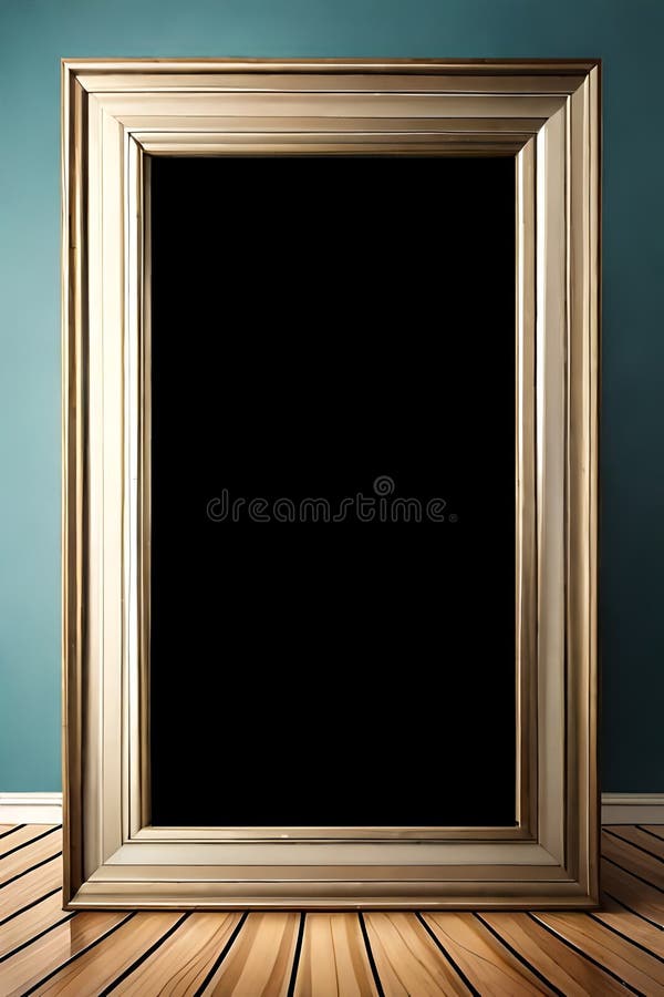 Blank picture frame stock illustration. Illustration of decoration ...