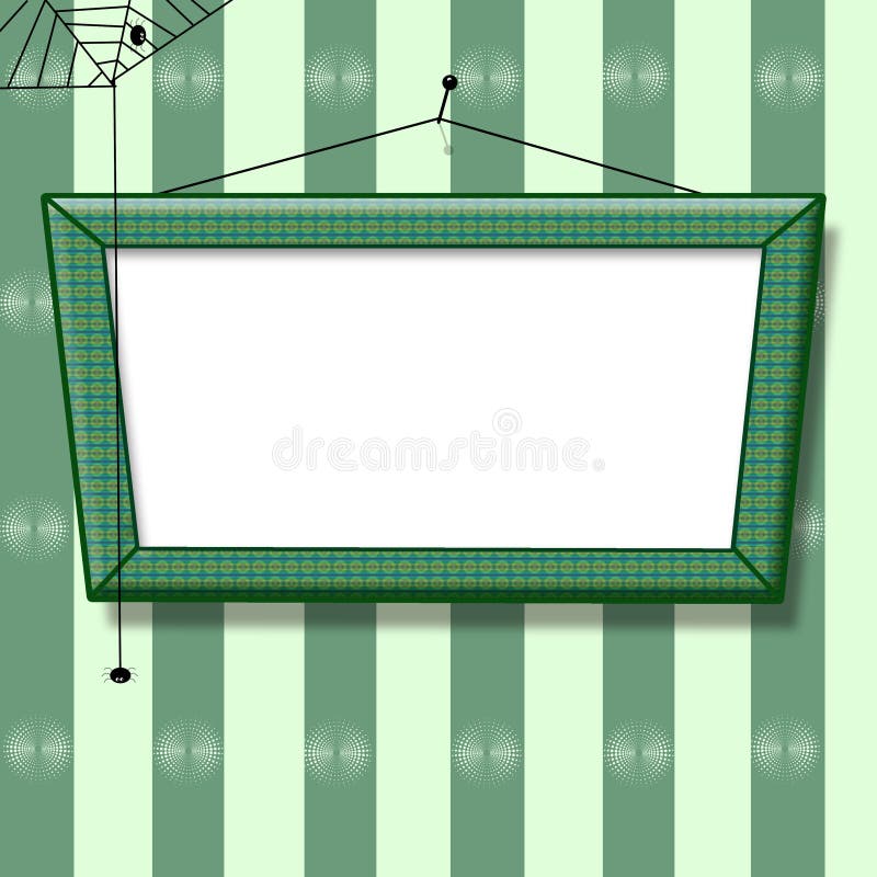 Blank Picture Frame with Place for Text Stock Illustration ...
