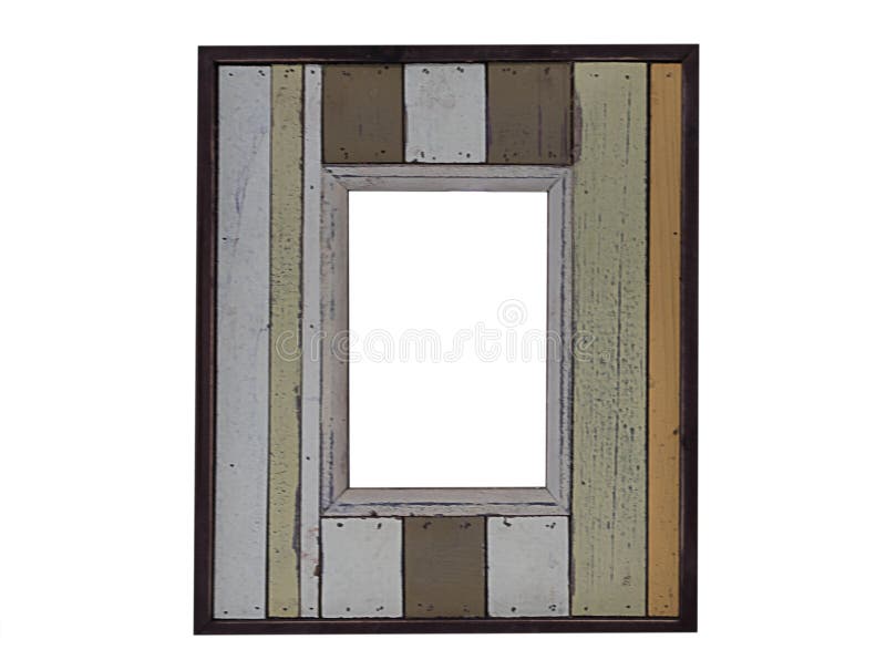 Blank Picture Frame Template Isolated Stock Photo - Image of gallery ...