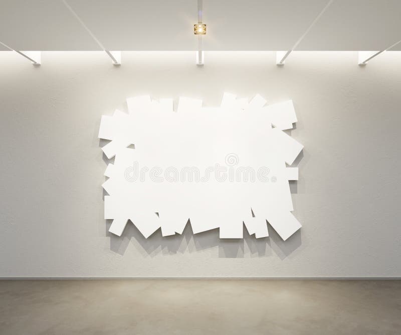 Blank picture in the room stock illustration. Illustration of empty ...