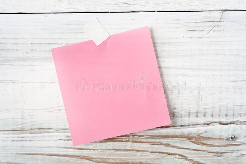 Blank Pink Note Paper stock image. Image of wall, copy - 108125665