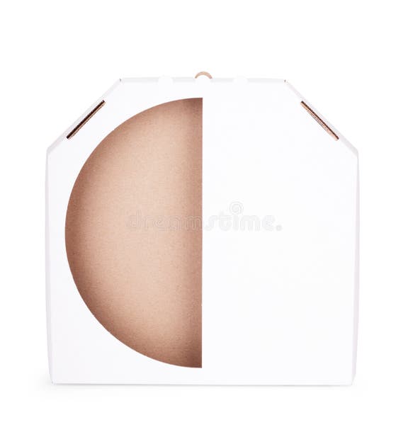Blank pizza box template stock photo. Image of paper - 257738094