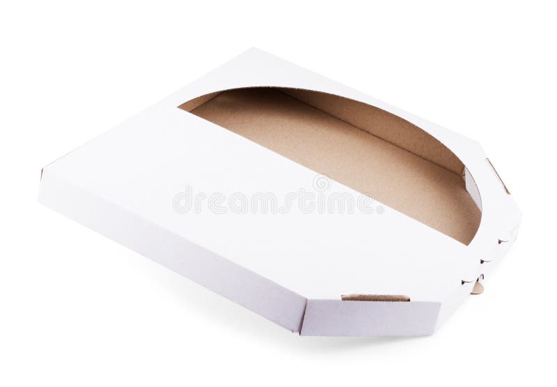 Blank Pizza Box on White Background Stock Image - Image of pastry, fast ...