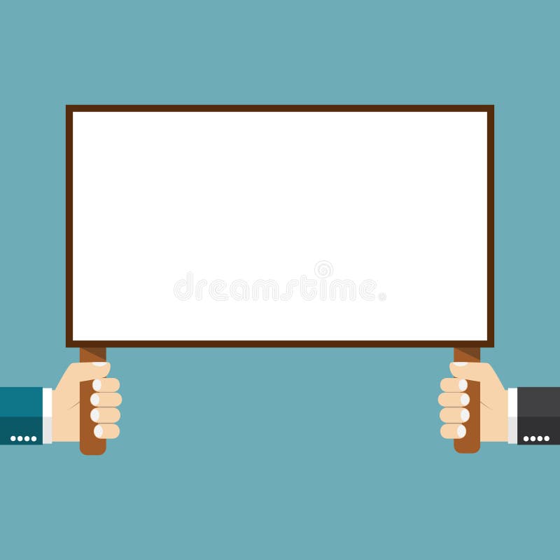 Blank placard stock vector. Illustration of guidance - 70498317