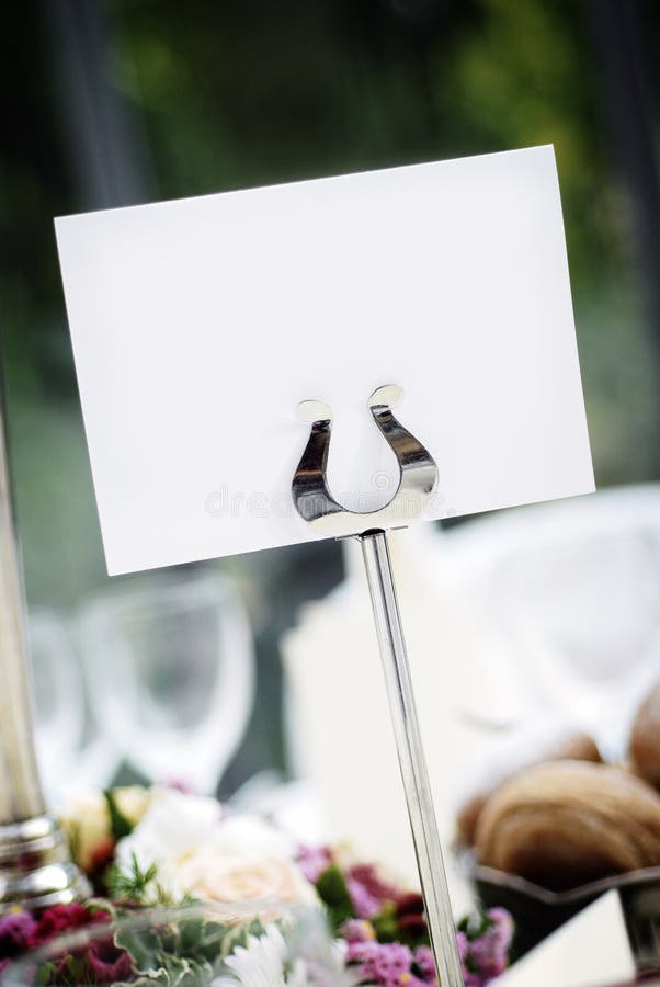 Blank Place Card stock photo. Image of place, copy, occasion - 3574742