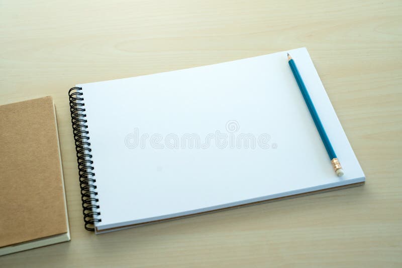 Blank Plain Notebook Top View Blank Design Concept Background for ...