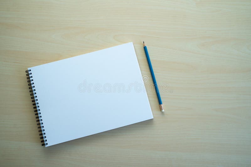 Blank Plain Notebook Top View Blank Design Concept Background for ...