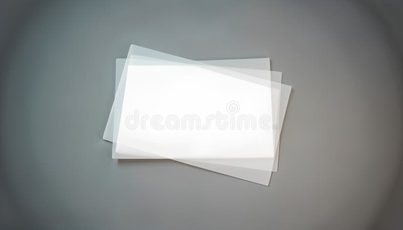 Blank Plastic Transparent Business Cards Stack Mock Up, 3d Rendering ...