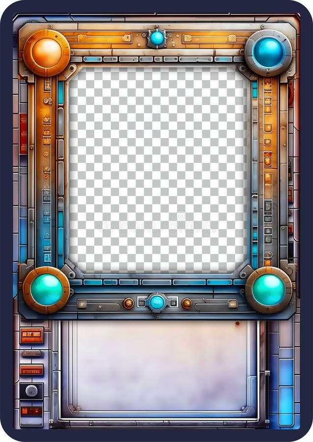 A Blank Playing Card on a Transparent Background. PNG Format. Stock ...