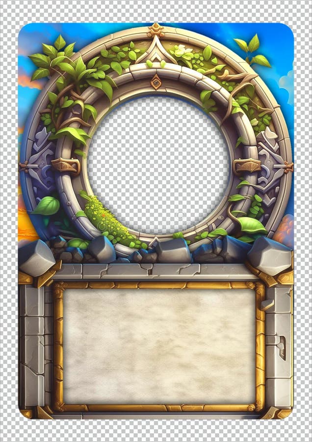 A Blank Playing Card on a Transparent Background. PNG Format. Stock ...