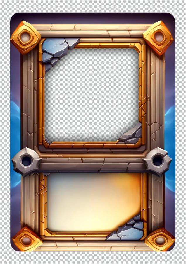 A Blank Playing Card on a Transparent Background. PNG Format. Stock ...