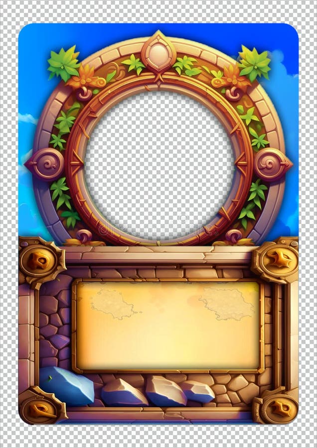 A Blank Playing Card on a Transparent Background. PNG Format. Stock ...