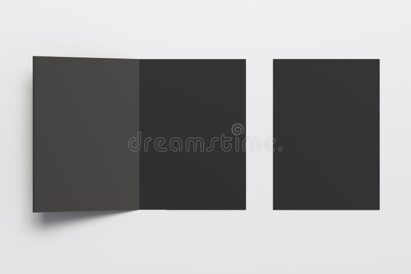 White Empty Unfolded Folder Stock Illustrations – 272 White Empty ...