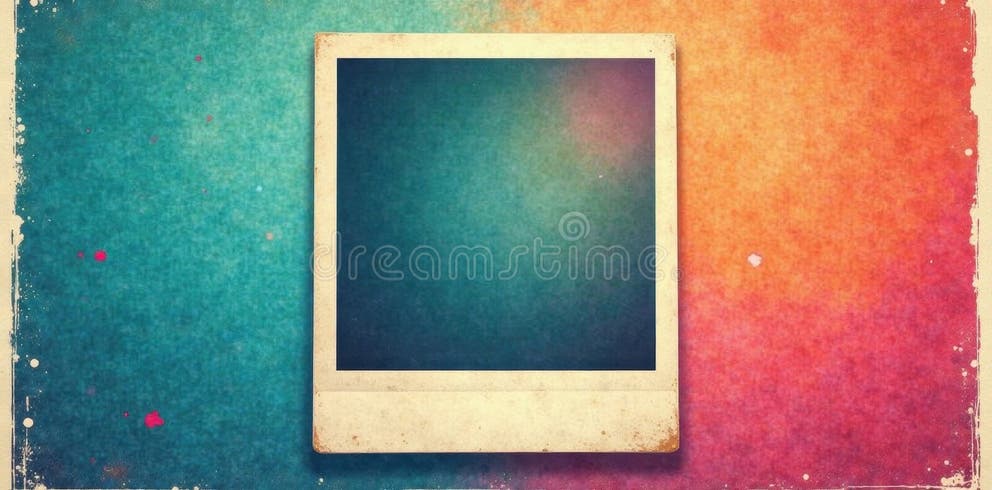 Blank Polaroid Frame, Vintage Style Vector Illustration, Instant ...