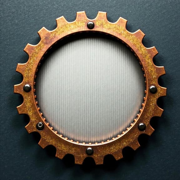 Blank Polished Metal Sign, Steampunk Cog Frame, Blank, Texture, Cogs ...