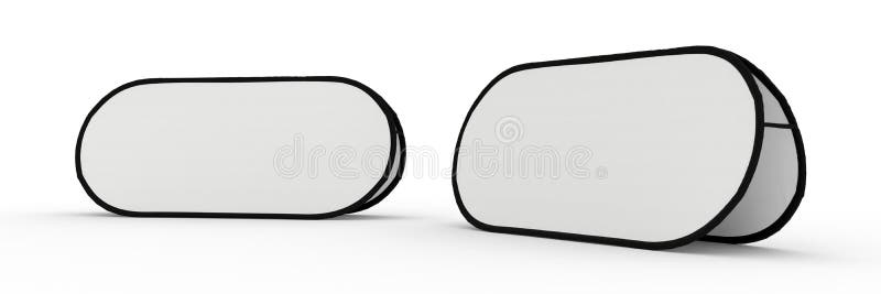 Blank Pop Up Event Banner Display Template Viewed from Different Angles ...