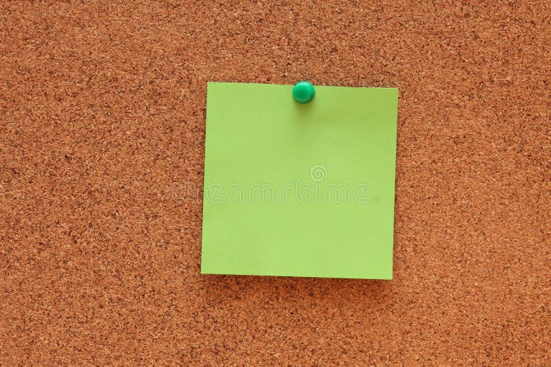 Blank Post-it Note stock image. Image of paper, corkboard - 45079721